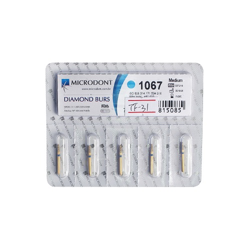 巴西微牙/MICRODONT 金刚砂车针 TF-31,5支/板