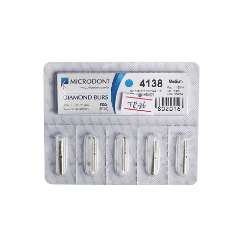 巴西微牙/MICRODONT 金刚砂车针 TR-26,5支/板