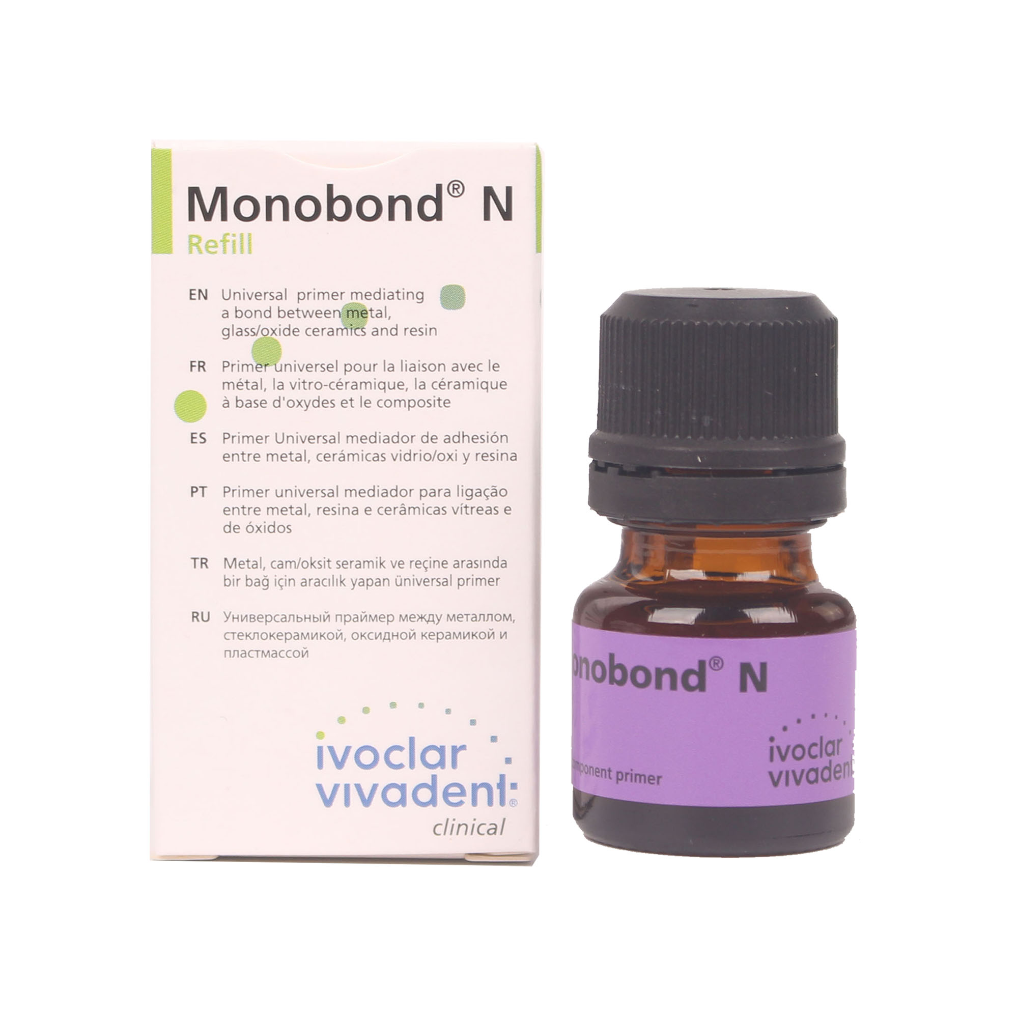 义获嘉伟瓦登特/IvoclarVivadent Monobond N 全能处理剂/硅烷耦连剂/硅烷预处理剂 1×5g