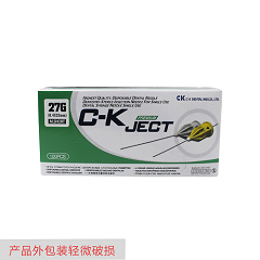 特价 韩国CK/C-K JECT 一次性使用无菌牙科注射针 注射针头 碧兰麻针头 27ga,0.4x25mm（INCH Type英制）（产品外 ...