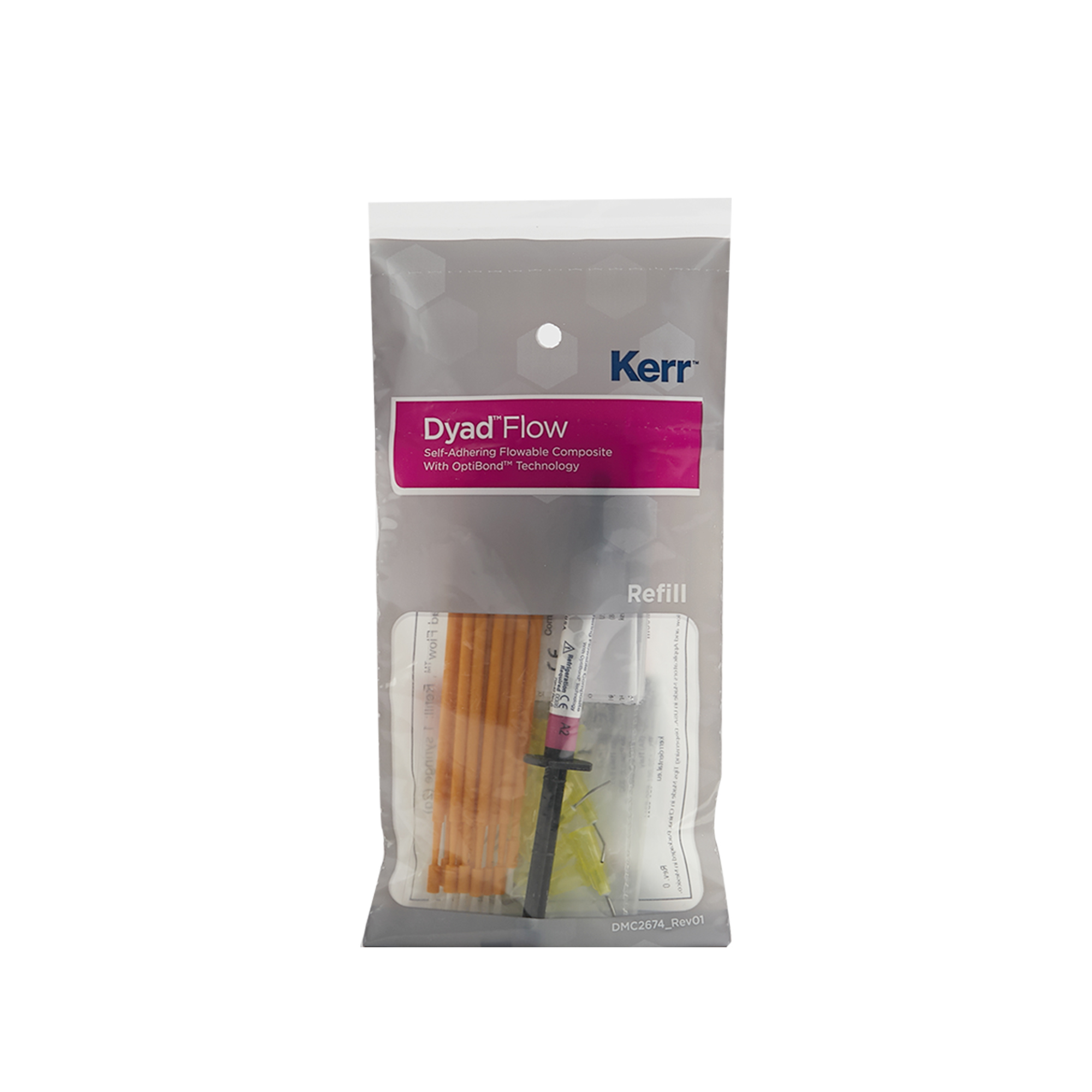 科尔/KERR 自酸蚀自粘结流动性复合树脂修复材料（儿牙树脂） Dyad Flow34385 A3,2g/支（效期至2023年2月2日，特价处理）
